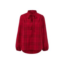 Tchibo - Karierte Schluppenbluse - Damen - Gr. 44 - rot/kariert