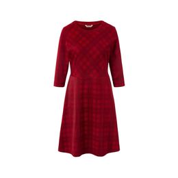 Tchibo - Kariertes Jacquard-Kleid - Damen - Gr. S - rot/kariert
