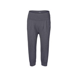 Tchibo - 3/4-Yogahose mit Umschlagbund - Damen - Gr. L - anthrazit