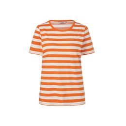 Tchibo - T-Shirt - Damen - Gr. S - orange/gestreift