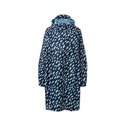 Tchibo - Regenponcho mit &Auml;rmeln - Damen - Gr. S/M - dunkelblau