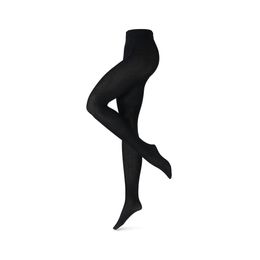 Tchibo - Strick-Strumpfhose mit Viskose - Damen - Gr. S - schwarz