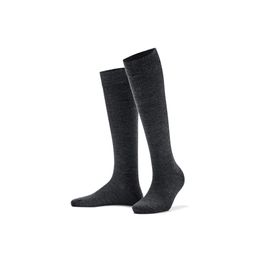 Tchibo - 1 Paar Merino-Kniestr&uuml;mpfe - Damen - Gr. 35-38 - dunkelgrau