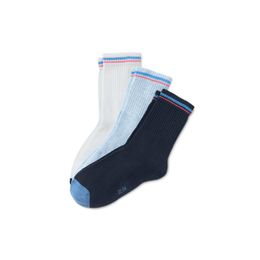 Tchibo - 3 Paar Sportsocken - Kinder - Gr. 27-30 - dunkelblau