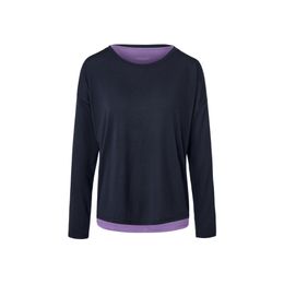 Tchibo - 2-in-1-Sportshirt - Damen - Gr. S - dunkelblau