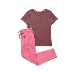 Tchibo - Pyjama - Damen - Gr. XL - pink/print