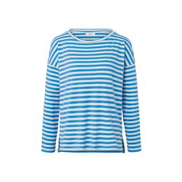 Tchibo - Gestreiftes Langarmshirt - Damen - Gr. S - wei&szlig;/gestreift