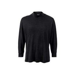 Tchibo - Fledermausshirt mit Kn&ouml;pfen - Damen - Gr. XL - schwarz