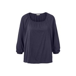 Tchibo - Blusenshirt mit 3/4-Arm - Damen - Gr. XL - dunkelblau