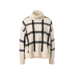 Tchibo - Strickpullover mit Rollkragen - Damen - Gr. XL - wei&szlig;/jacquard