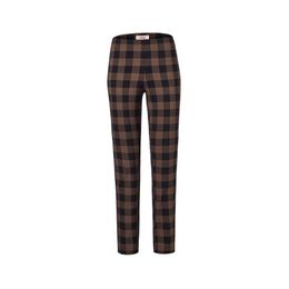 Tchibo - Karierte Stretchhose - Damen - Gr. 52 - schwarz/kariert