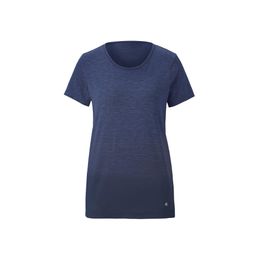 Tchibo - Seamless-Funktionsshirt - Damen - Gr. L - blau/gestreift