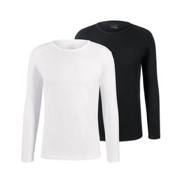 Tchibo - 2 Langarm-Unterhemden - Herren - Gr. Xl/7 - schwarz