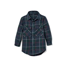 Tchibo - Kinder-Flanellhemd - Jungen - Gr. 170/176 - dunkelblau/kariert