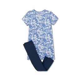 Tchibo - Nachthemd mit Leggings - M&auml;dchen - Gr. 122/128 - wei&szlig;/print