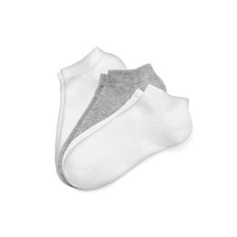 Tchibo - 3 Paar Sneakersocken - Kinder - Gr. 39-42 - wei&szlig;