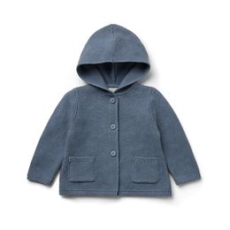 Tchibo - Baby-Strickjacke mit Kapuze - Baby - Gr. 50/56 - blau