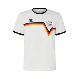 Tchibo - T-Shirt mit Fu&szlig;ball-Print - Herren - Gr. M - hellgrau/print