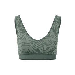 Tchibo - Seamless-Sport-BH - Damen - Gr. L - gr&uuml;n/jacquard