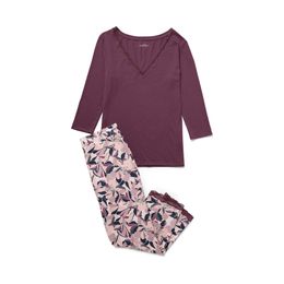 Tchibo - Pyjama-Set - Damen - Gr. XL - dunkellila