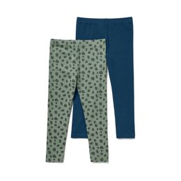 Tchibo - 2 Kinder-Leggings - Kinder - Gr. 122/128 - dunkelblau/print