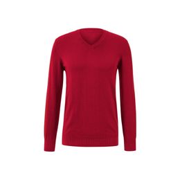 Tchibo - Pullover mit V-Ausschnitt - Herren - Gr. S - rot