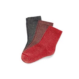 Tchibo - 3 Paar Kinder-Glitzersocken - M&auml;dchen - Gr. 39-42 - dunkelblau