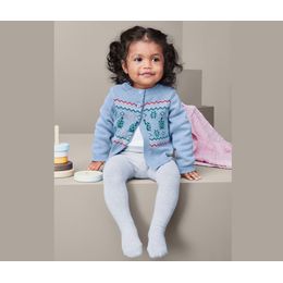 Tchibo - Strickjacke - Baby - Gr. 86/92 - hellblau