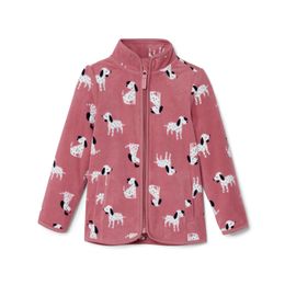 Tchibo - Kinder-Fleecejacke - M&auml;dchen - Gr. 122/128 - dunkelrosa/print