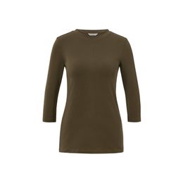 Tchibo - Shirt mit 3/4-Arm - Damen - Gr. S - khaki