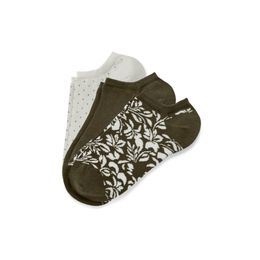 Tchibo - 3 Paar Sneakersocken - Damen - Gr. 35-38 - creme