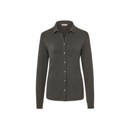 Tchibo - Blusenshirt mit Knopfleiste - Damen - Gr. XL - anthrazit