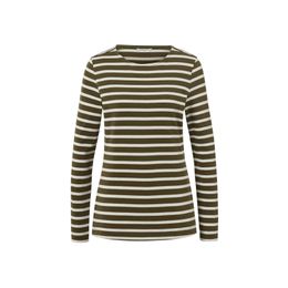 Tchibo - Gestreiftes Langarmshirt - Damen - Gr. L - creme/gestreift