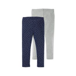 Tchibo - 2 Leggings - M&auml;dchen - Gr. 134/140 - dunkelblau