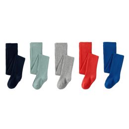 Tchibo - 5 Paar Strumpfhosen mit Rippe - Baby - Gr. 86/92 - dunkelblau