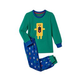 Tchibo - Pyjama - Baby - Gr. 86/92 - blau/print