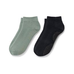 Tchibo - 2 Paar Yogasocken - Damen - Gr. 35-38 - schwarz