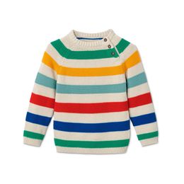 Tchibo - Strickpullover - Kinder - Gr. 122/128 - creme/gestreift