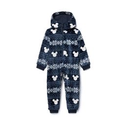 Tchibo - Kinder-Pl&uuml;sch-Overall &raquo;Mickey Mouse&laquo; - Kinder - Gr. 98/104 - dunkelblau/print