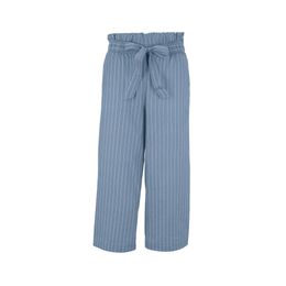 Tchibo - Leinen-Culottehose - Damen - Gr. 38 - hellblau/gestreift