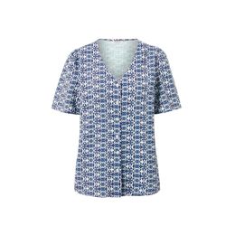 Tchibo - Bluse mit Alloverprint - Damen - Gr. 38 - blau/print