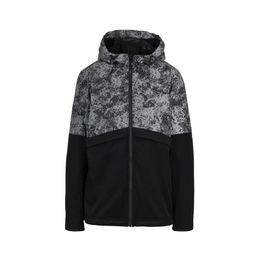Tchibo - Softshelljacke mit dekorativen Reflektivelementen - Damen - Gr. 36 - silber/print