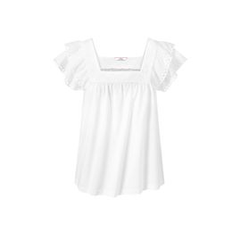 Tchibo - Shirt mit Stickerei - Damen - Gr. M - wei&szlig;