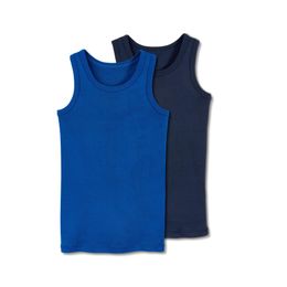 Tchibo - 2 Unterhemden - Jungen - Gr. 170/176 - hellblau