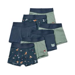 Tchibo - 7 Kinder-Slipboxer - Jungen - Gr. 98/104 - dunkelblau/print