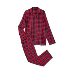 Tchibo - Flanell-Pyjama-Set - Herren - Gr. L - mehrfarbig/kariert