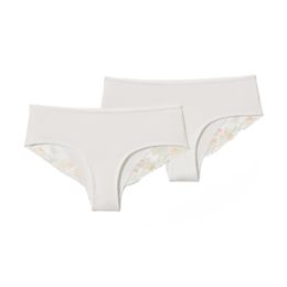 Tchibo - 2 Hipster - Damen - Gr. M - wei&szlig;