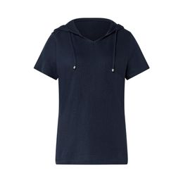 Tchibo - Strukturiertes Shirt - Damen - Gr. M - dunkelblau