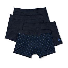 Tchibo - 4 Slipboxer - Herren - Gr. Xxl/8 - dunkelblau/print