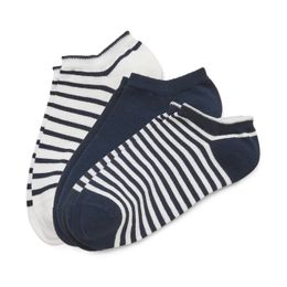 Tchibo - 3 Paar Sneakersocken - Damen - Gr. 39-42 - dunkelblau